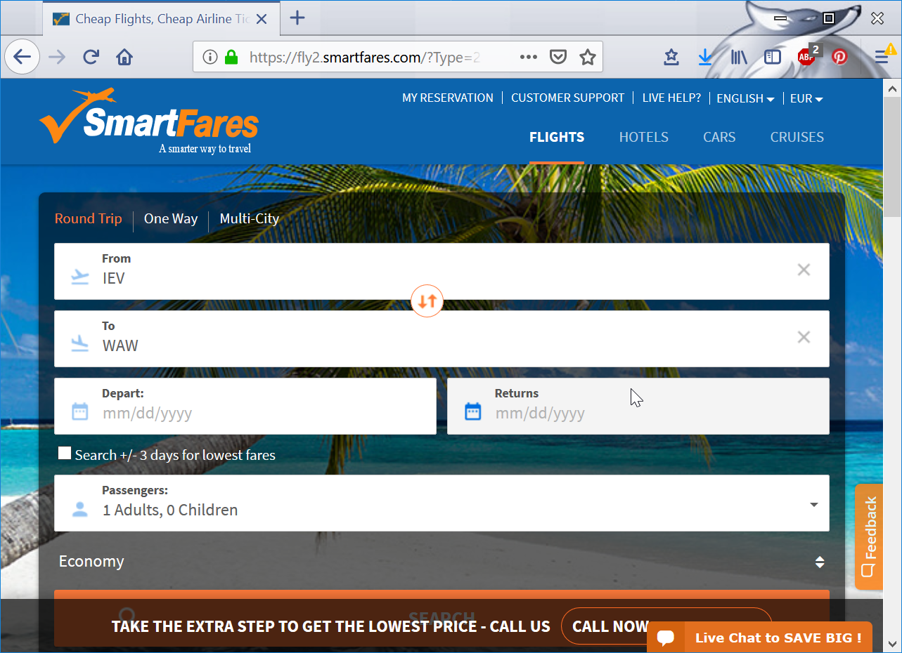 Cheap flights Smartfares reviews
